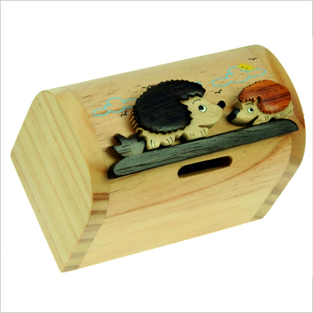 5215-HH: Hedgehog Money Boxes (Hidden Lock) (Pack Size 3) Price Breaks ...