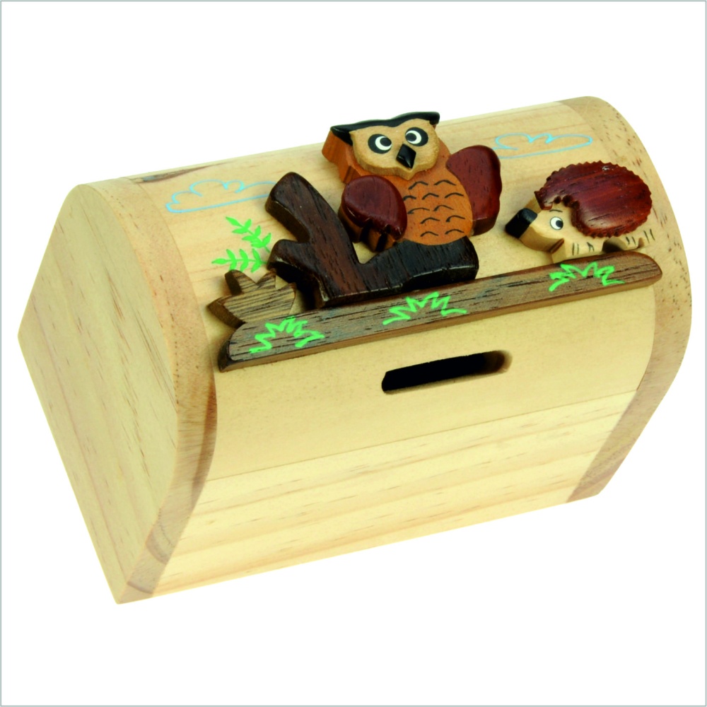 5215-Owl: Owl Money Boxes (Hidden Lock) (Pack Size 3) Price Breaks ...